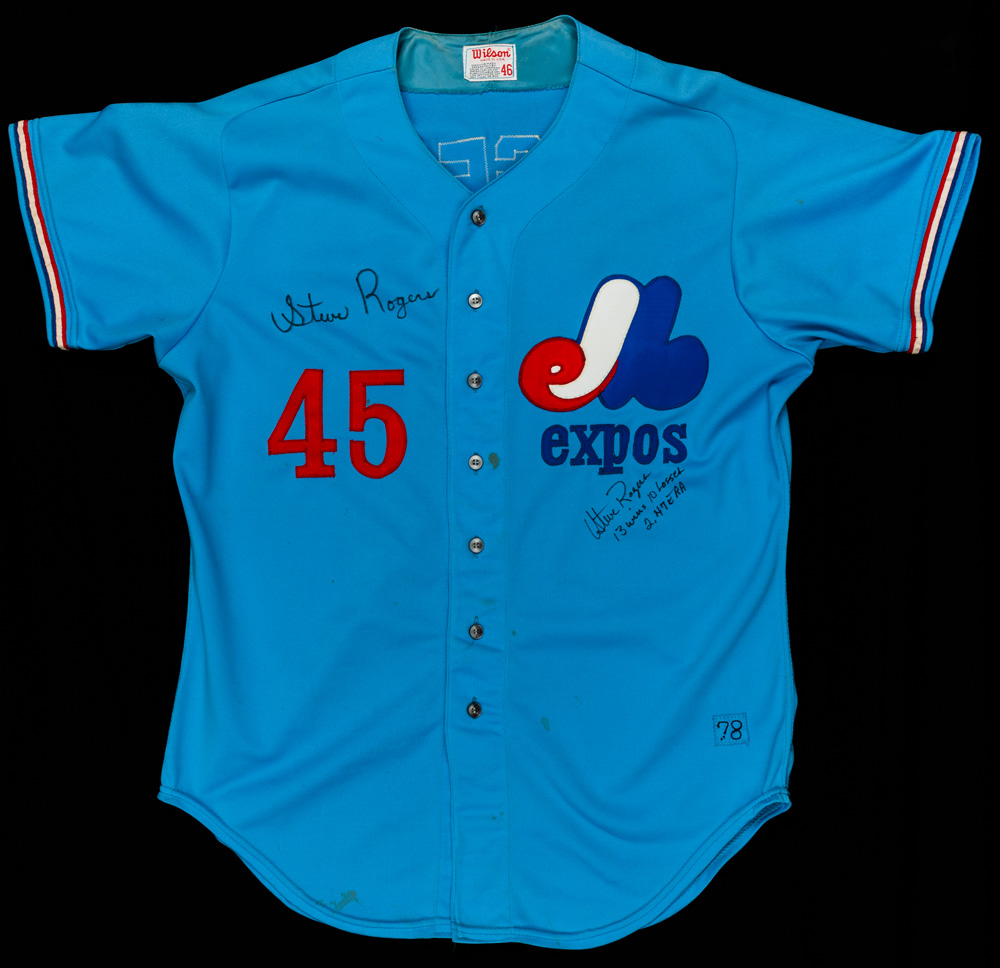 Lot Detail - Steve Rogers' 1978 Montreal Expos Signed Game-Worn Road ... Lot Detail - Steve Rogers' 1978 Montreal Expos Signed Game-Worn Road ...
